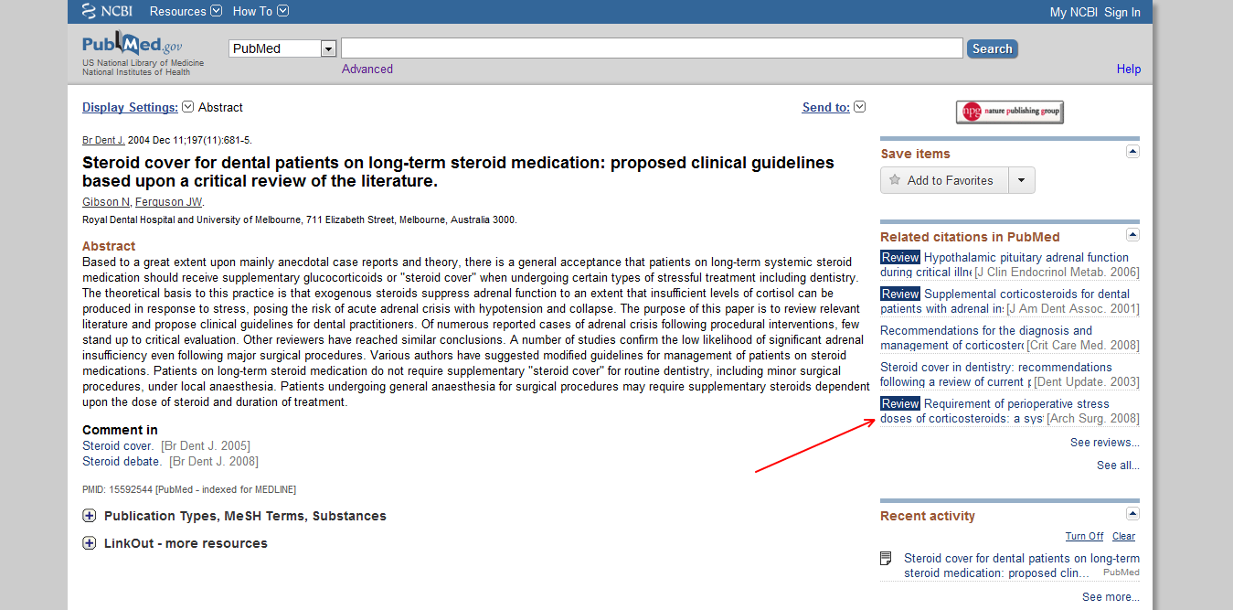 Primary Dental Care: Steroid cover for patients on long term steroids